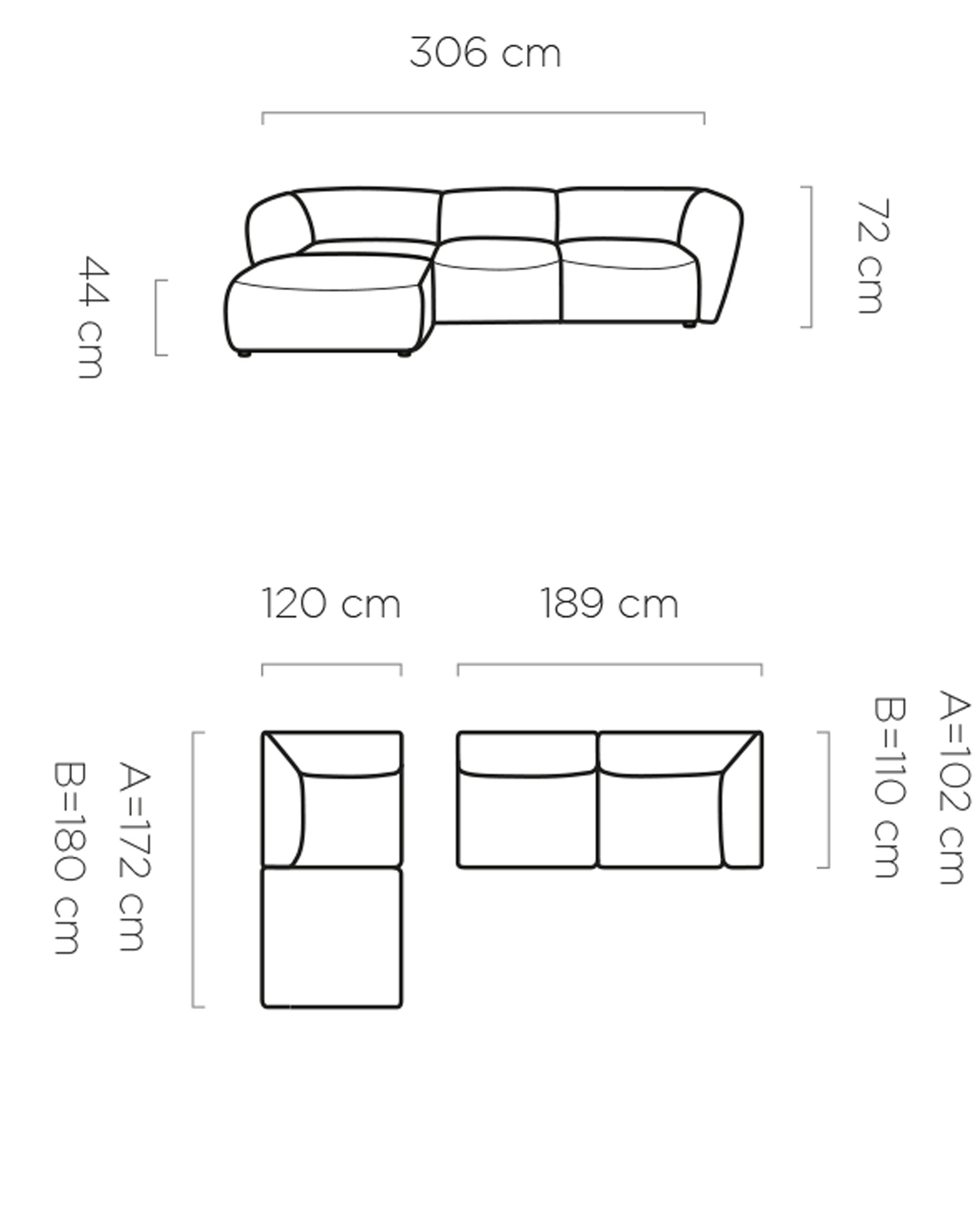 Narożnik Candelo mini 80 | AMDK